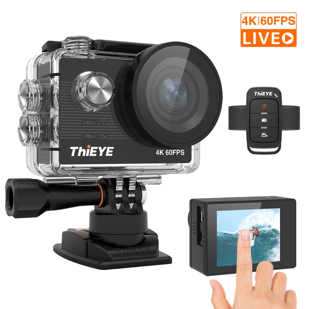 ThiEYE T5 Pro Ultra HD 4K 60fps Touch Screen WiFi Action Camera Remote ...