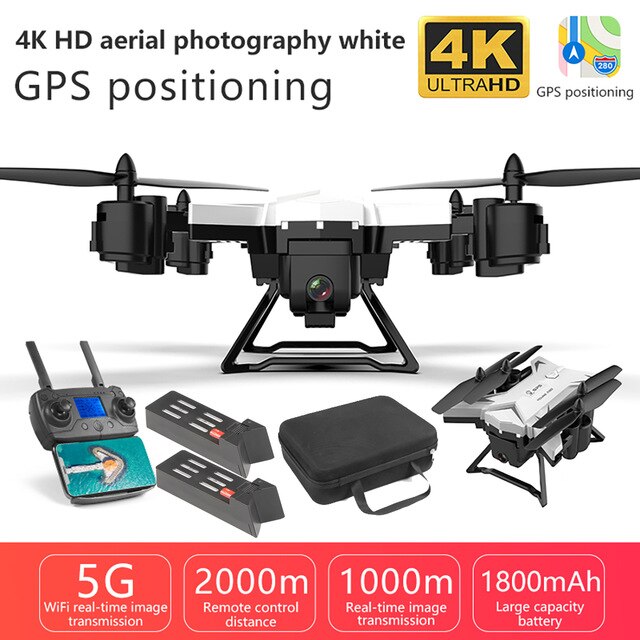5G WIFI FPV Drone Pro Foldable GPS Drone KY601G 4K HD Camera LED 2.4G ...