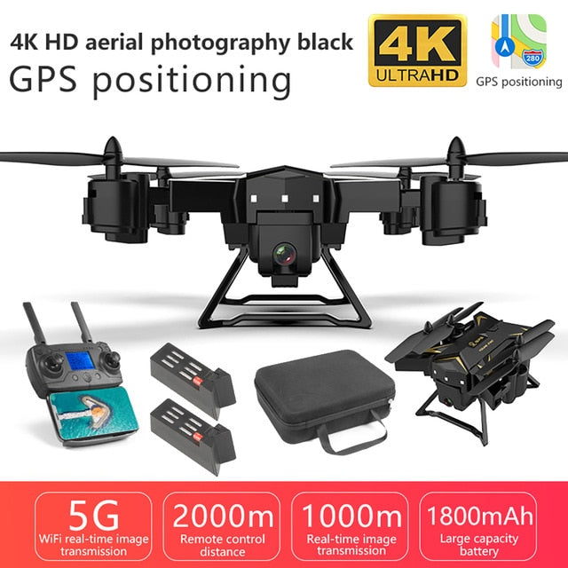 5G WIFI FPV Drone Pro Foldable GPS Drone KY601G 4K HD Camera LED 2.4G ...